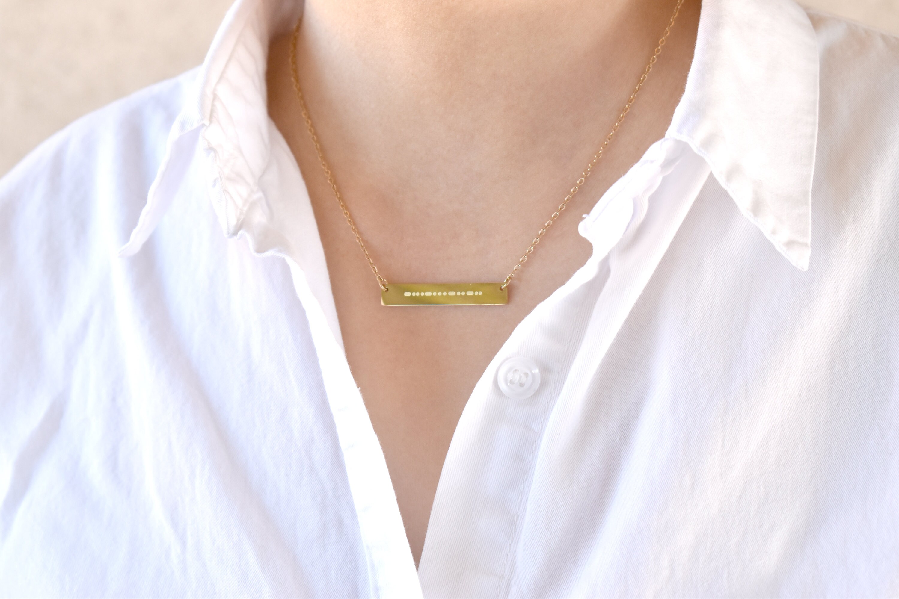 Morse Code Necklace Custom, Morse Code Jewelry, Morse Code Necklace for ...