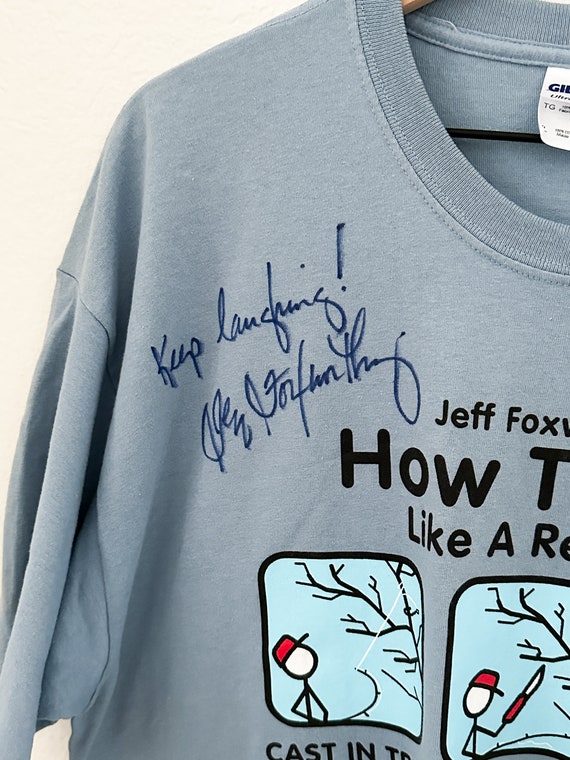 y2K Jeff Foxworthy Redneck AUTOGRAPHED T-Shirt, How t… - Gem