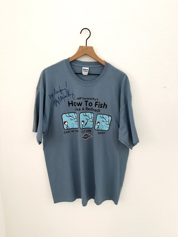 y2K Jeff Foxworthy Redneck AUTOGRAPHED T-Shirt, How t… - Gem