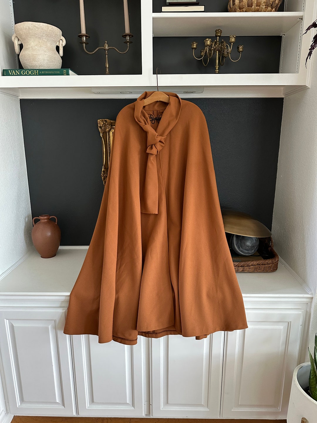 1970s Brown Cape Long Dramatic Full Length With Baggy Sleeves - Etsy