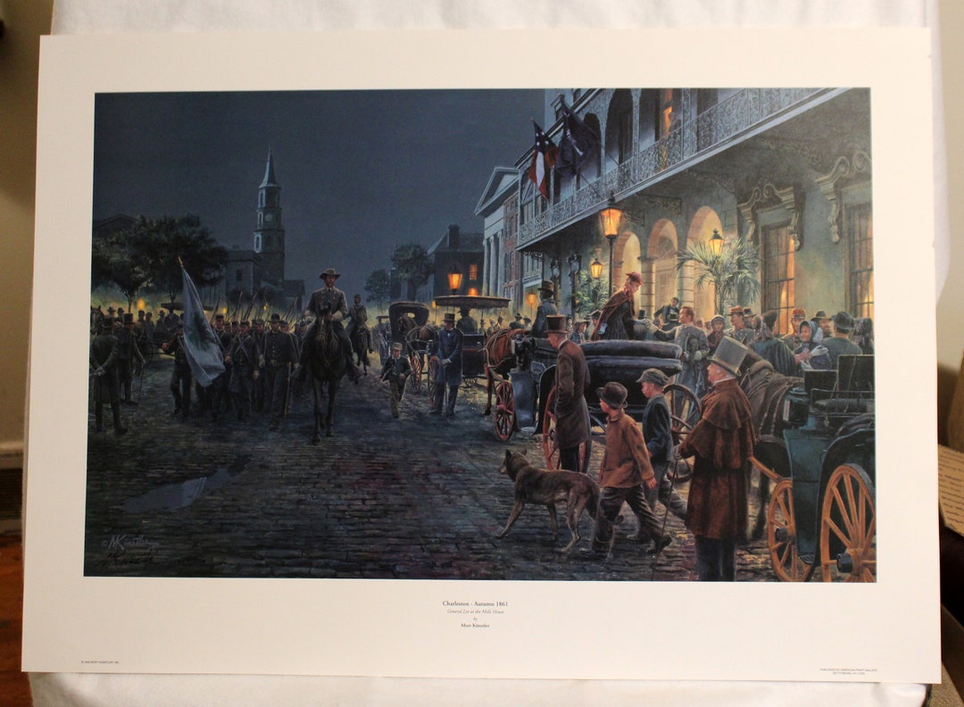 Mort Kunstler Limited Edition Civil War Print "charleston, Autumn 1861 ...