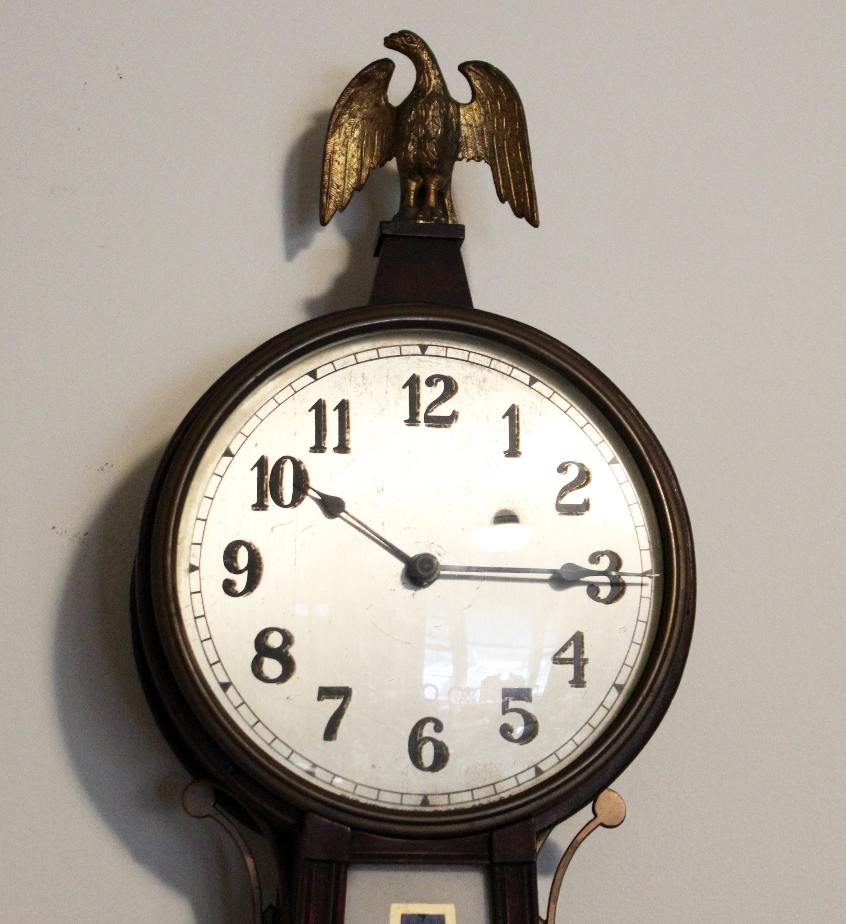 Antique New Haven Clock Co. "willard" Model WEIGHT DRIVEN Banjo Clock ...