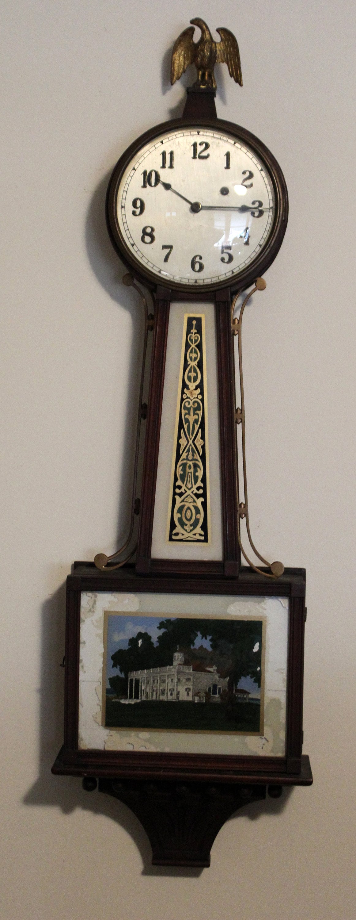 Antique New Haven Clock Co. "willard" Model WEIGHT DRIVEN Banjo Clock ...
