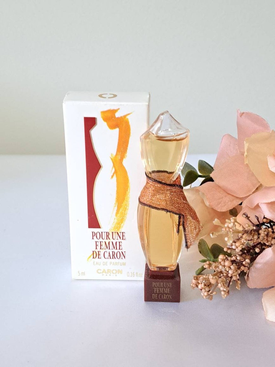 Pour Une Femme De Caron Edp Vintage Miniature 5 Ml With Box - Etsy