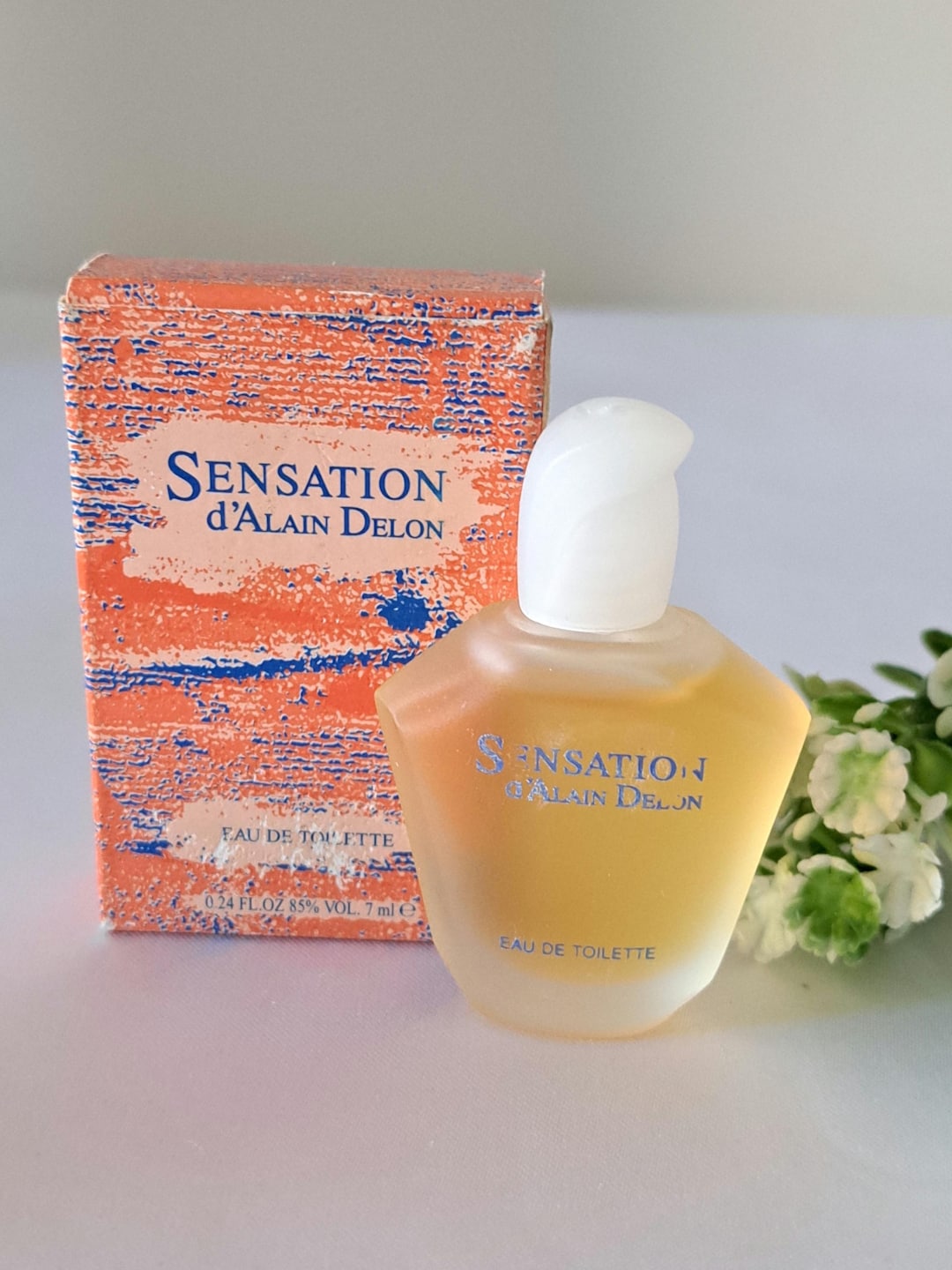 Alain Delon Sensation Edt Vintage Perfume, Miniature 7 Ml With Box - Etsy