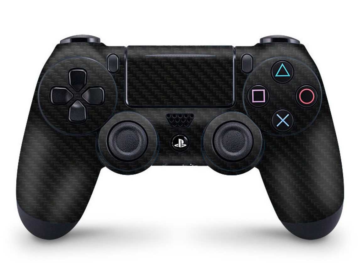 Playstation 4 Controller Carbon Black White & Grey Skins | Etsy