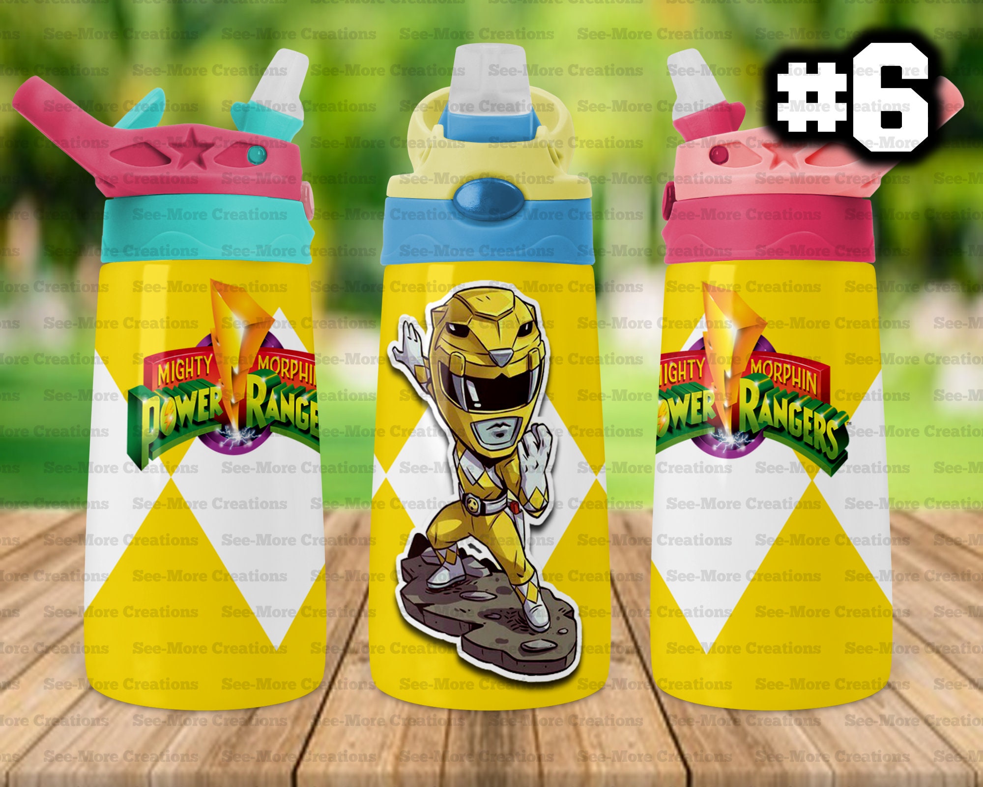 Power Rangers Inspired ~ 12 oz Stainless Steel Kids Tumbler ~ Pink ...