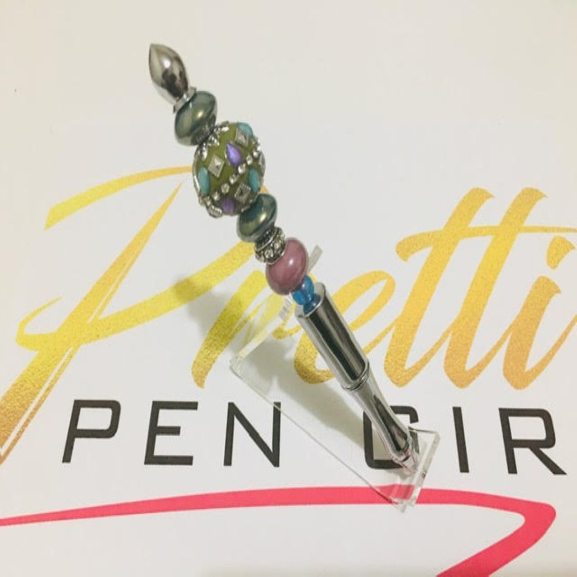 Unique Beaded Ink Pen, Bling, Custom Ink Pens, Charm Pen, Teen ...