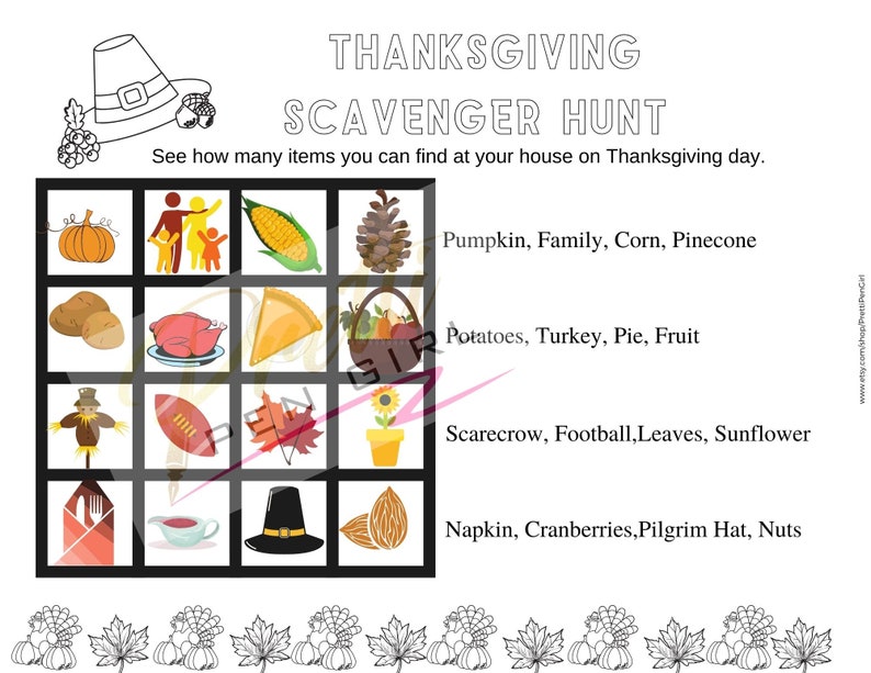 Printable THANKSGIVING Coloring Placemats, 4 Activity Sheets for Kids ...
