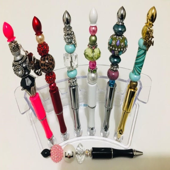 Unique Beaded Ink Pen Bling Custom Ink Pens Charm Pen - Etsy