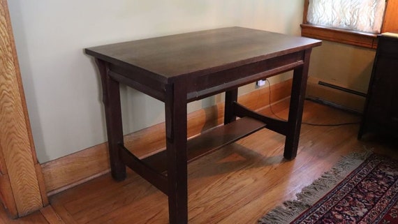 Arts and Crafts Library Table Grand Rapids - Etsy