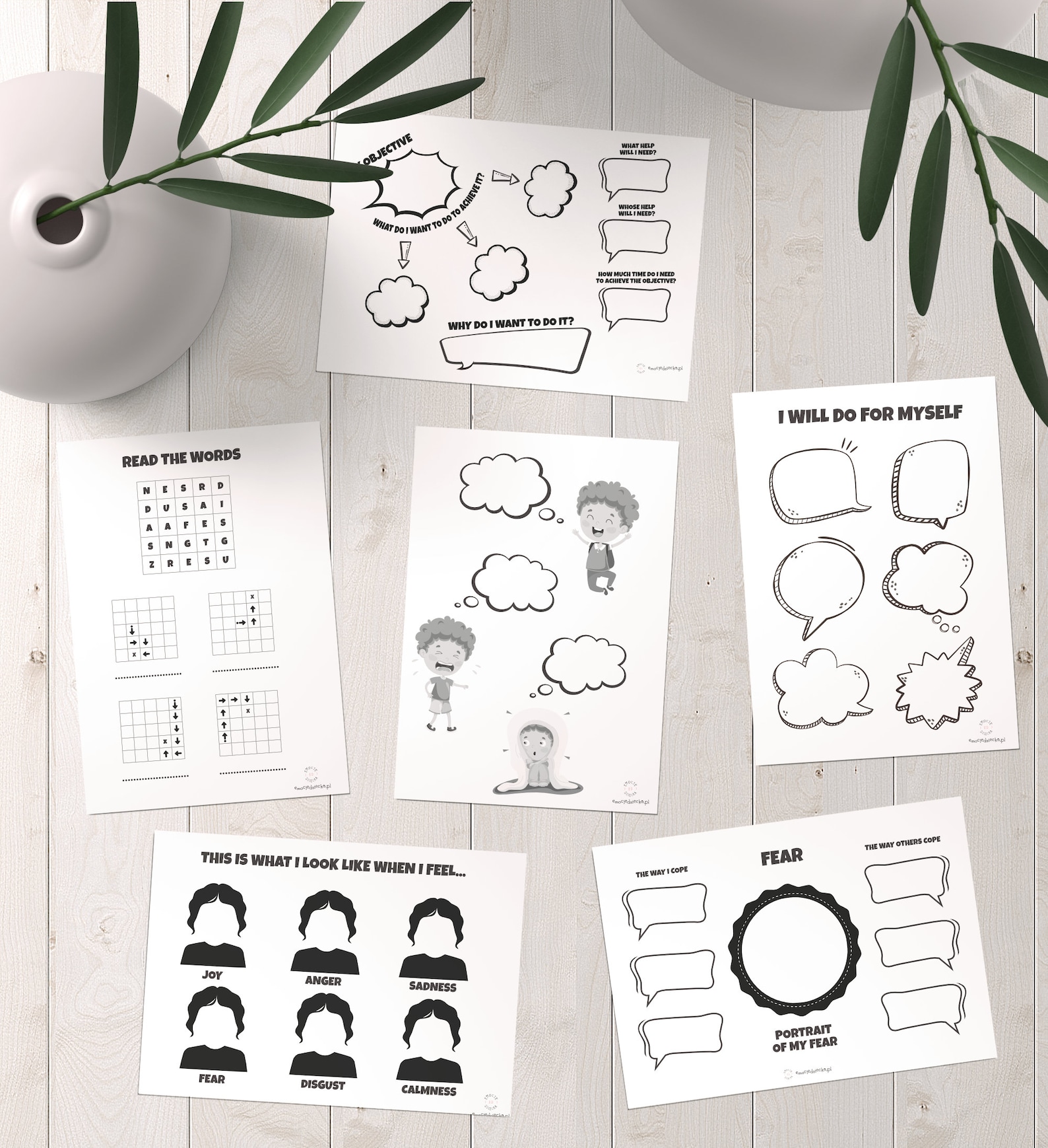 Who Am I? What Do I Feel? What Do I Need? WORKSHEETS FOR KIDS Develop ...