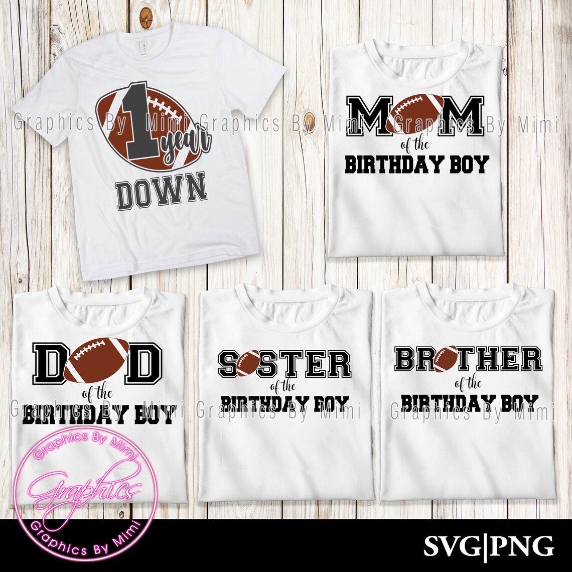 First Birthday Svg Football One Svg First Birthday Png - Etsy