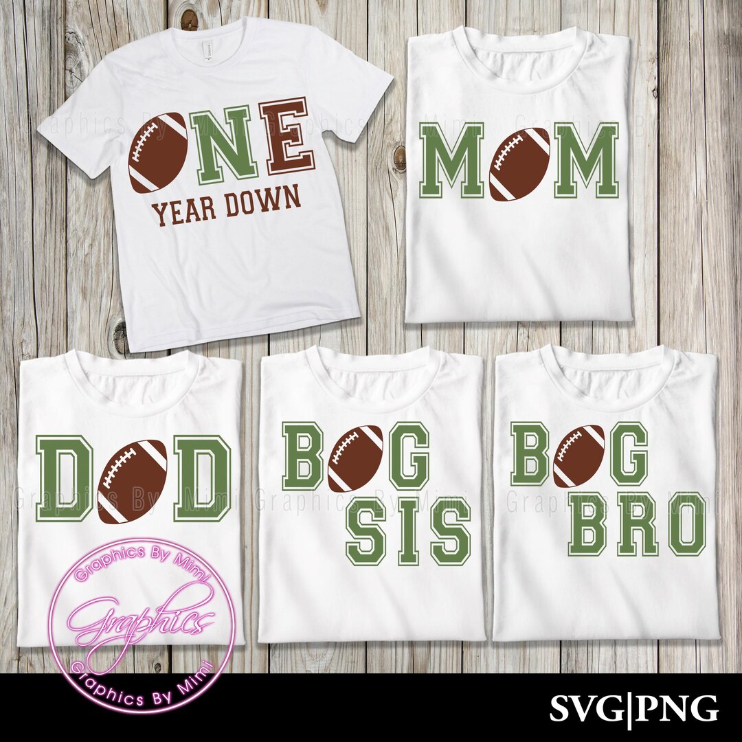 First Birthday Svg,png Green Football One Svg, Football One Png, 1st ...