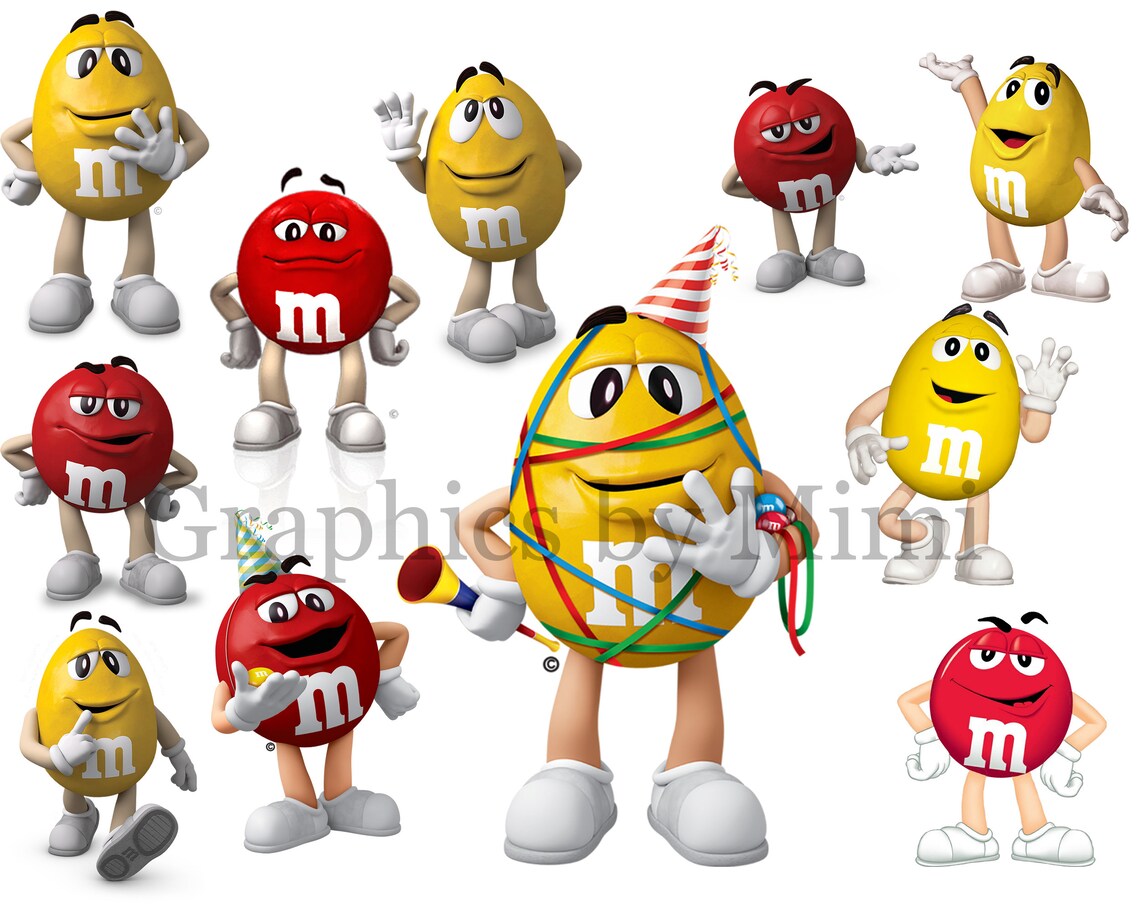 M&M Clipart Png Digital Download Clipart Png File - Etsy UK