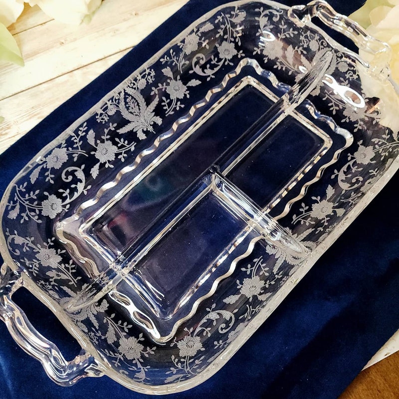 Crystal Serving Tray - Etsy