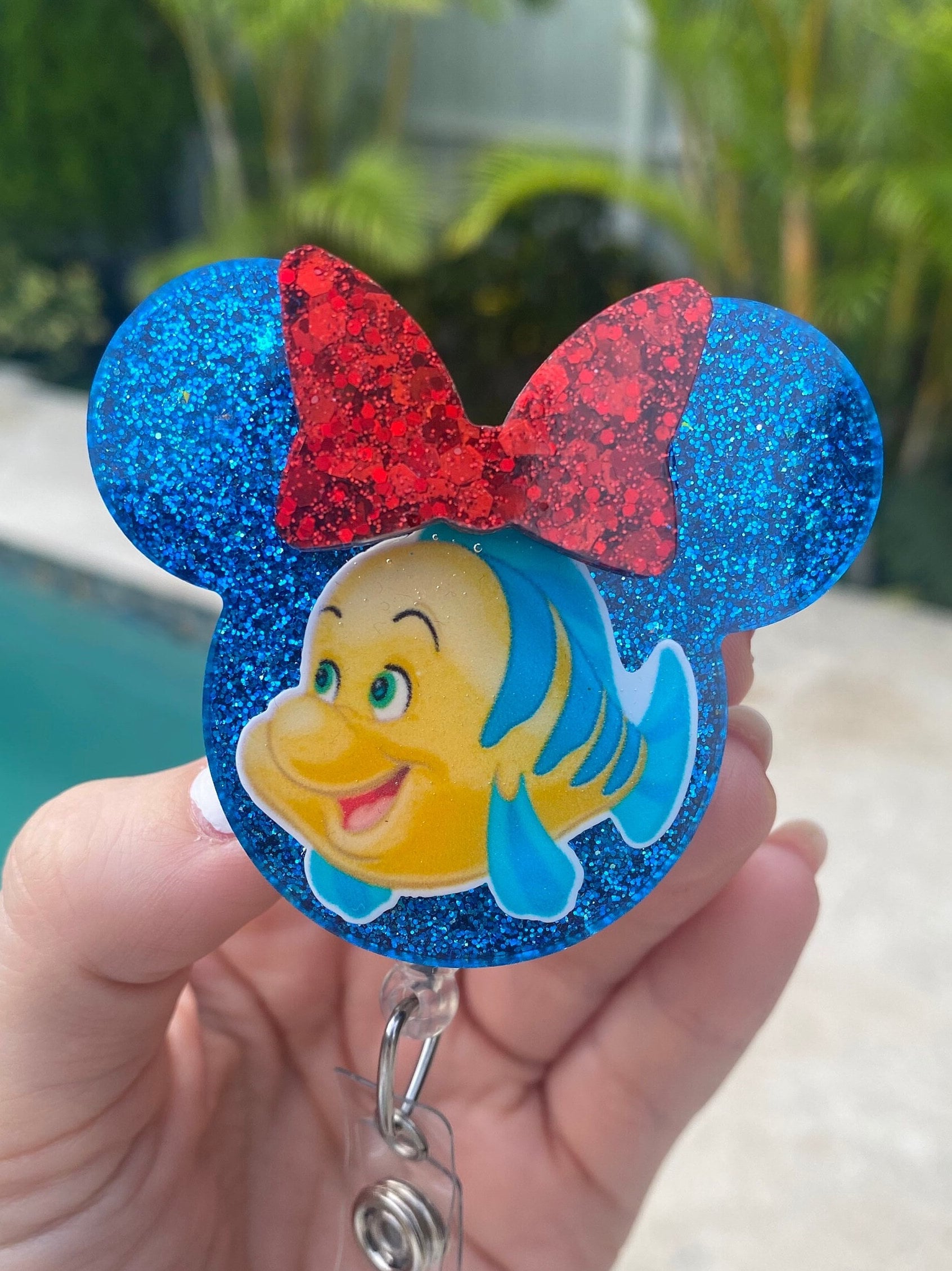 Large Flounder From Disneys Little Mermaid Glitter Resin Handmade ...