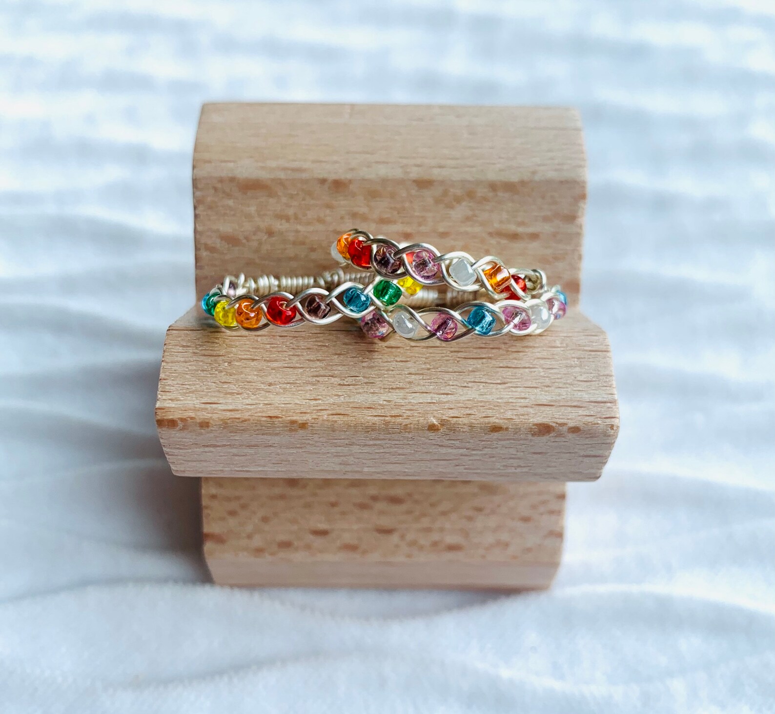 PRIDE RINGS Lgbtqia Rings Braided Wire Ring Rainbow Ring - Etsy