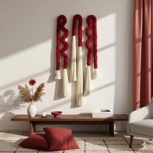 Handcrafted Wool Fiber Sculpture | Custom Contemporary Wall Art ...