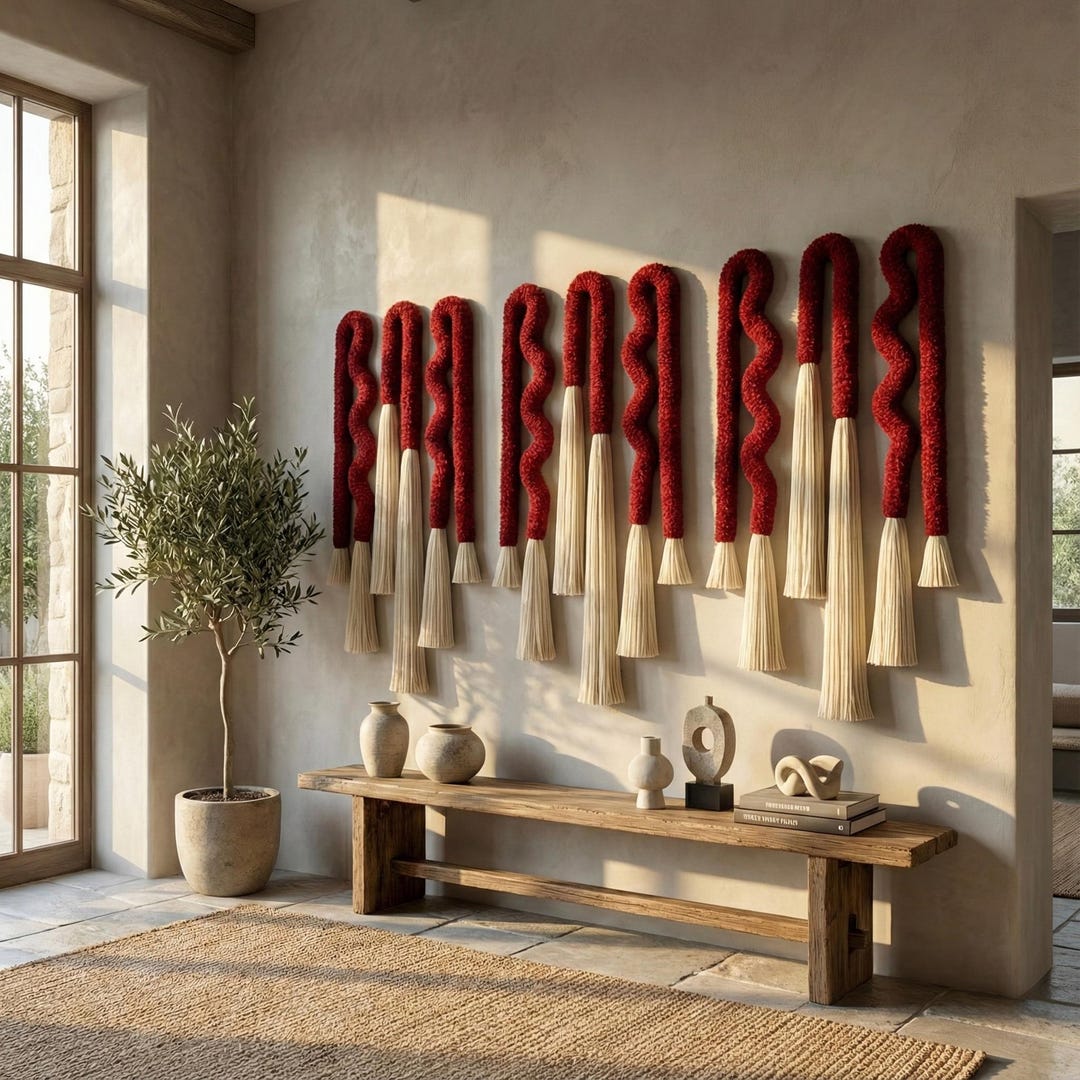 Handcrafted Wool Fiber Sculpture | Custom Contemporary Wall Art ...