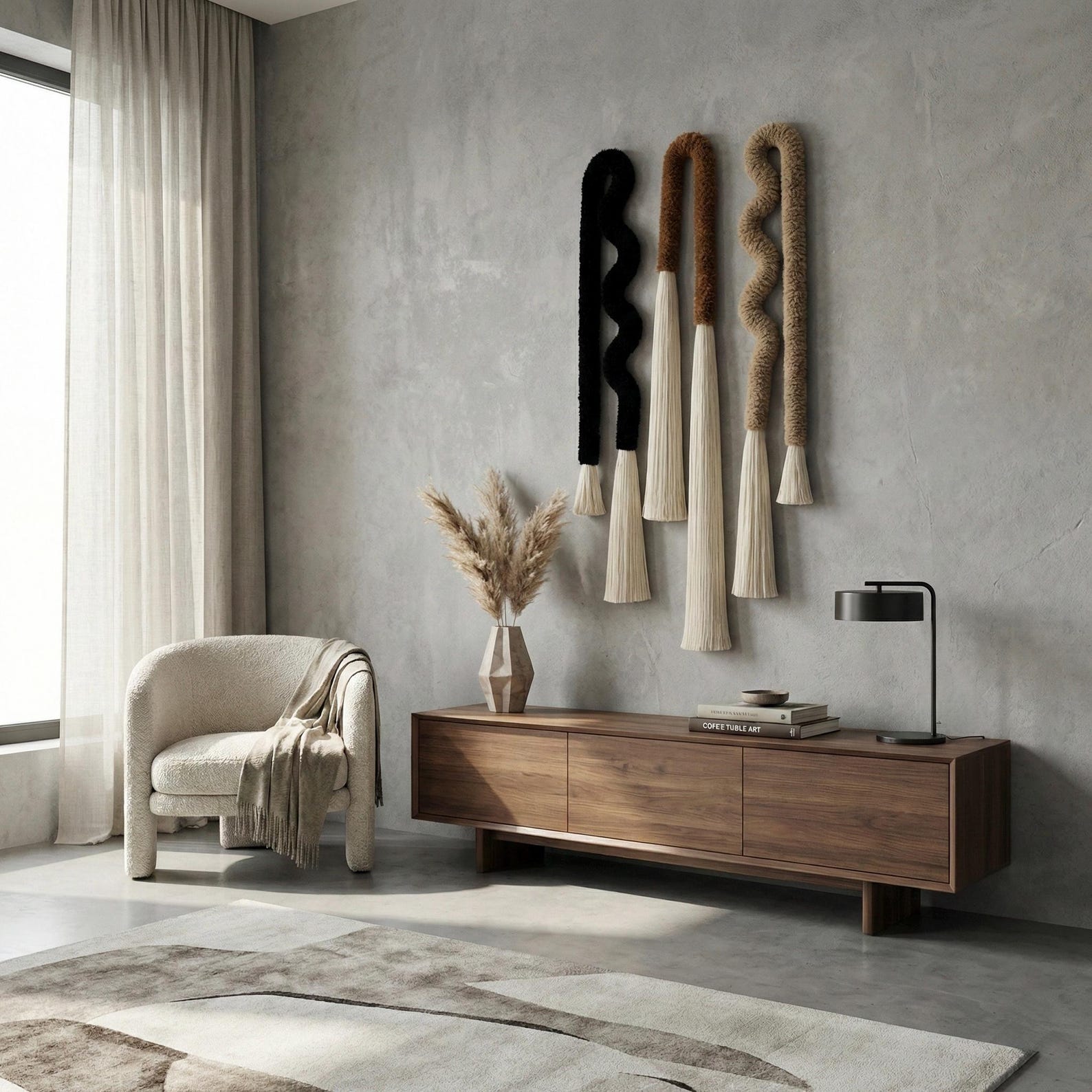 Handcrafted Wool Fiber Sculpture | Custom Contemporary Wall Art ...