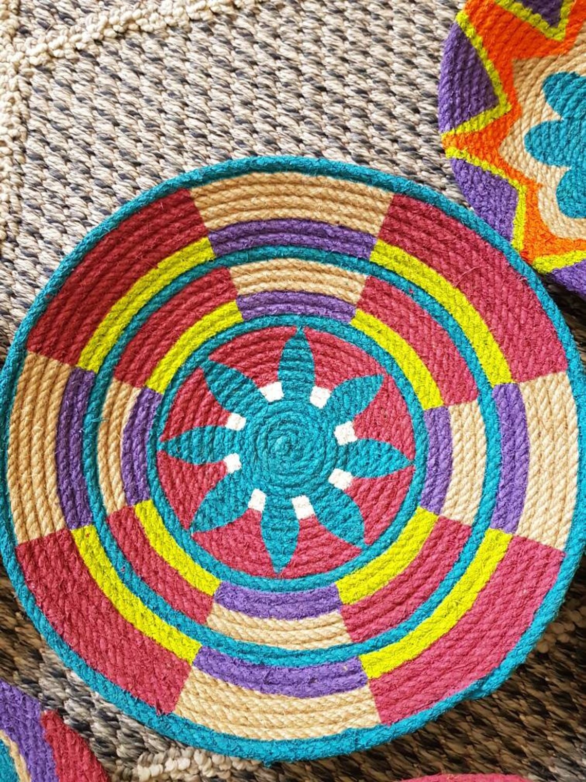 African Platecolourful Wall Plateboho Wall Platebalcony - Etsy