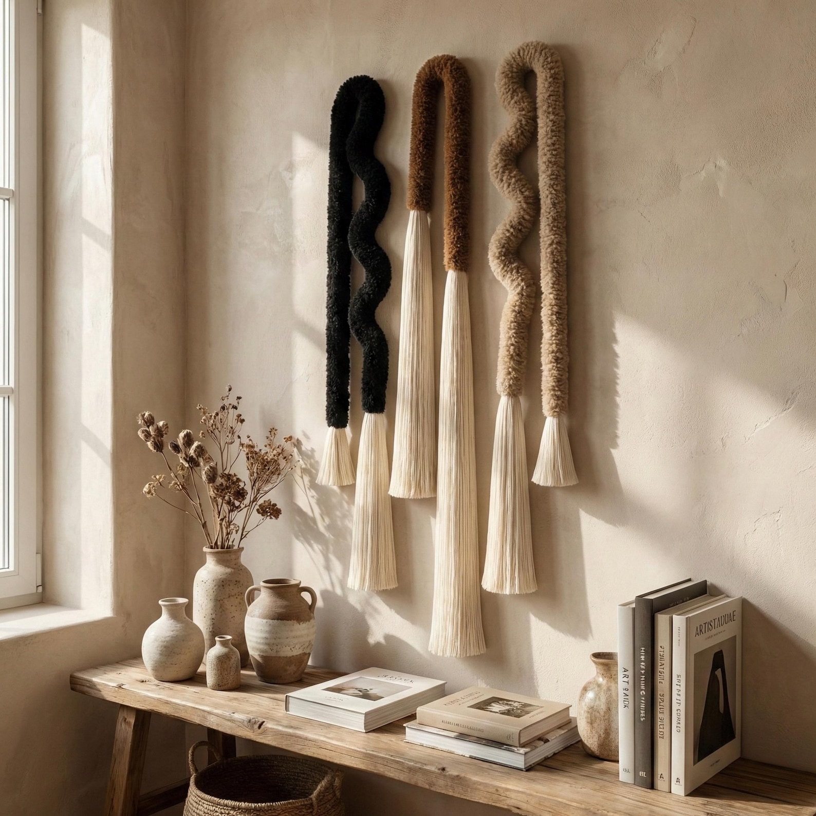 Handcrafted Wool Fiber Sculpture | Custom Contemporary Wall Art ...