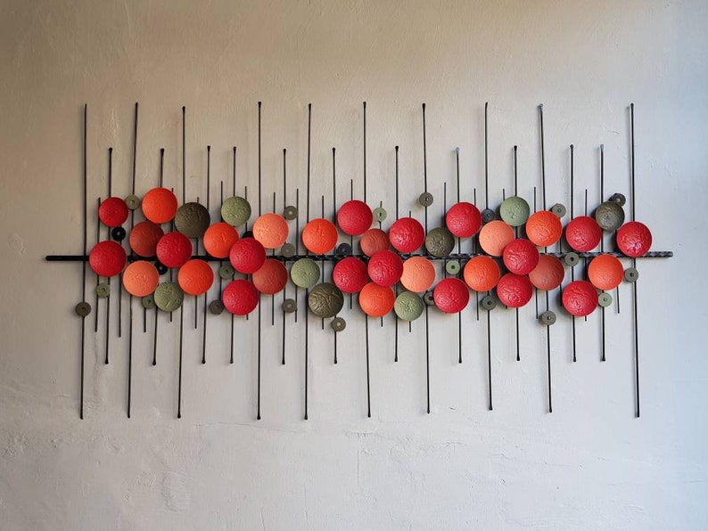 Oversized Multicolor Wall Art / Metal Wall Art/ Wall Art - Etsy