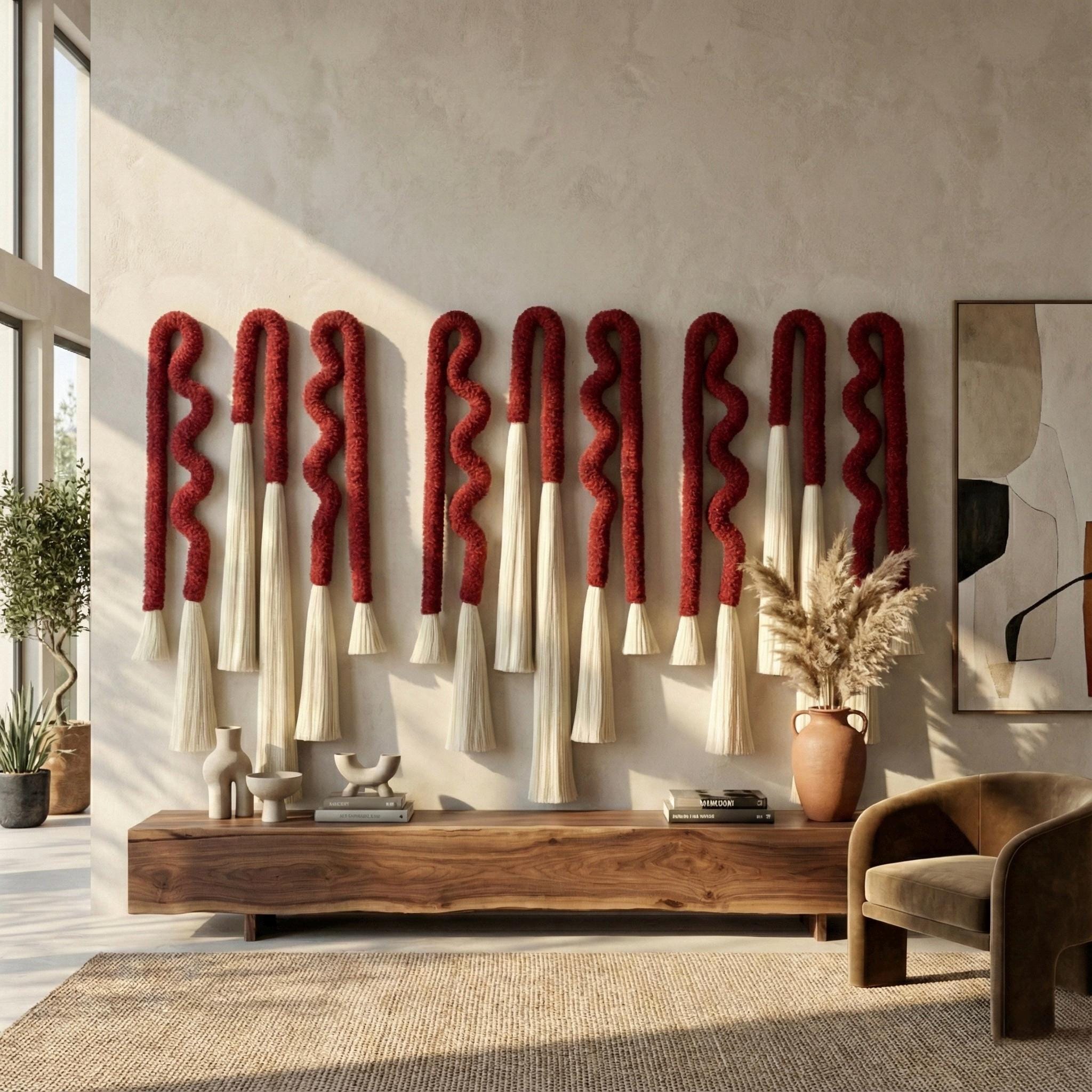 Handcrafted Wool Fiber Sculpture | Custom Contemporary Wall Art ...