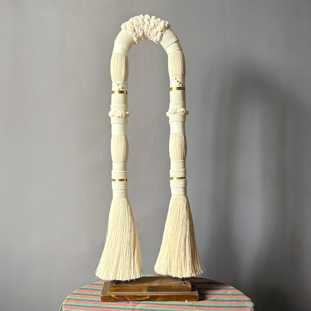 Metal and Textile Sculpture for Floor. Contemporary Art for Home Decor ...