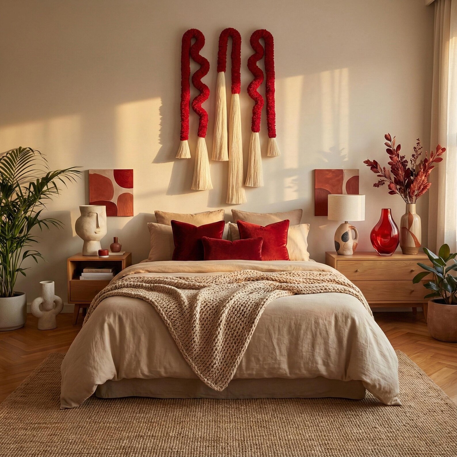 Handcrafted Wool Fiber Sculpture | Custom Contemporary Wall Art ...