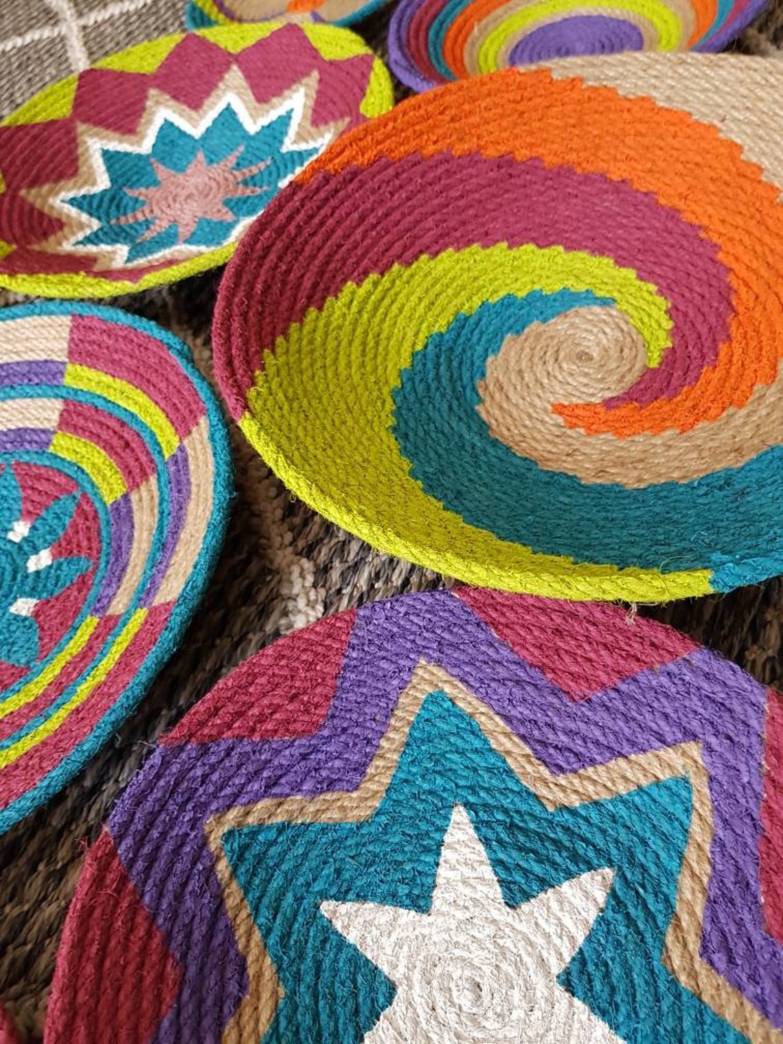 African Platecolourful Wall Plateboho Wall Platebalcony - Etsy