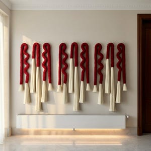 Handcrafted Wool Fiber Sculpture | Custom Contemporary Wall Art ...