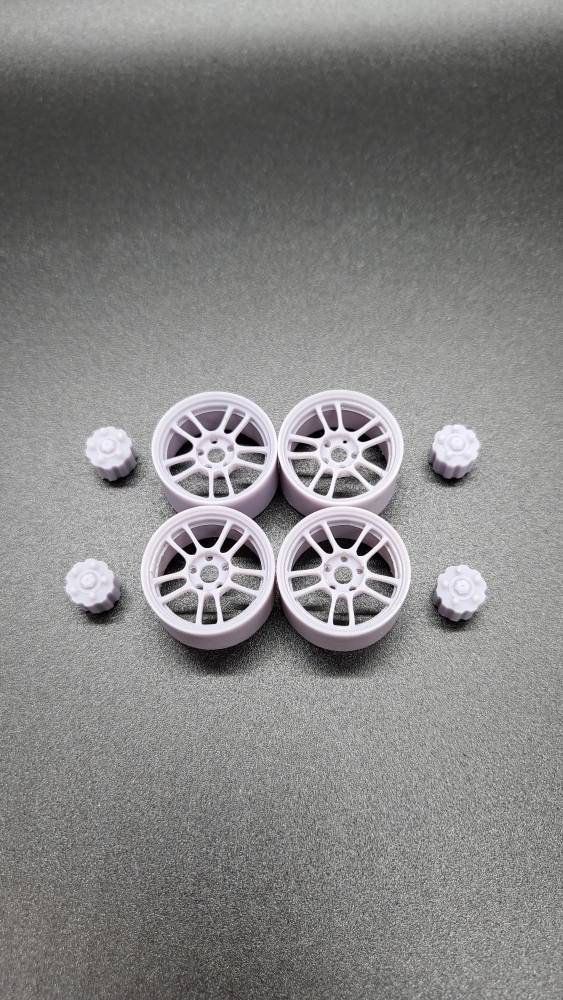 1:24 Scale Mitsubishi Evo 9 OEM Wheels - Etsy
