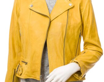 Yellow crop jacket | Etsy