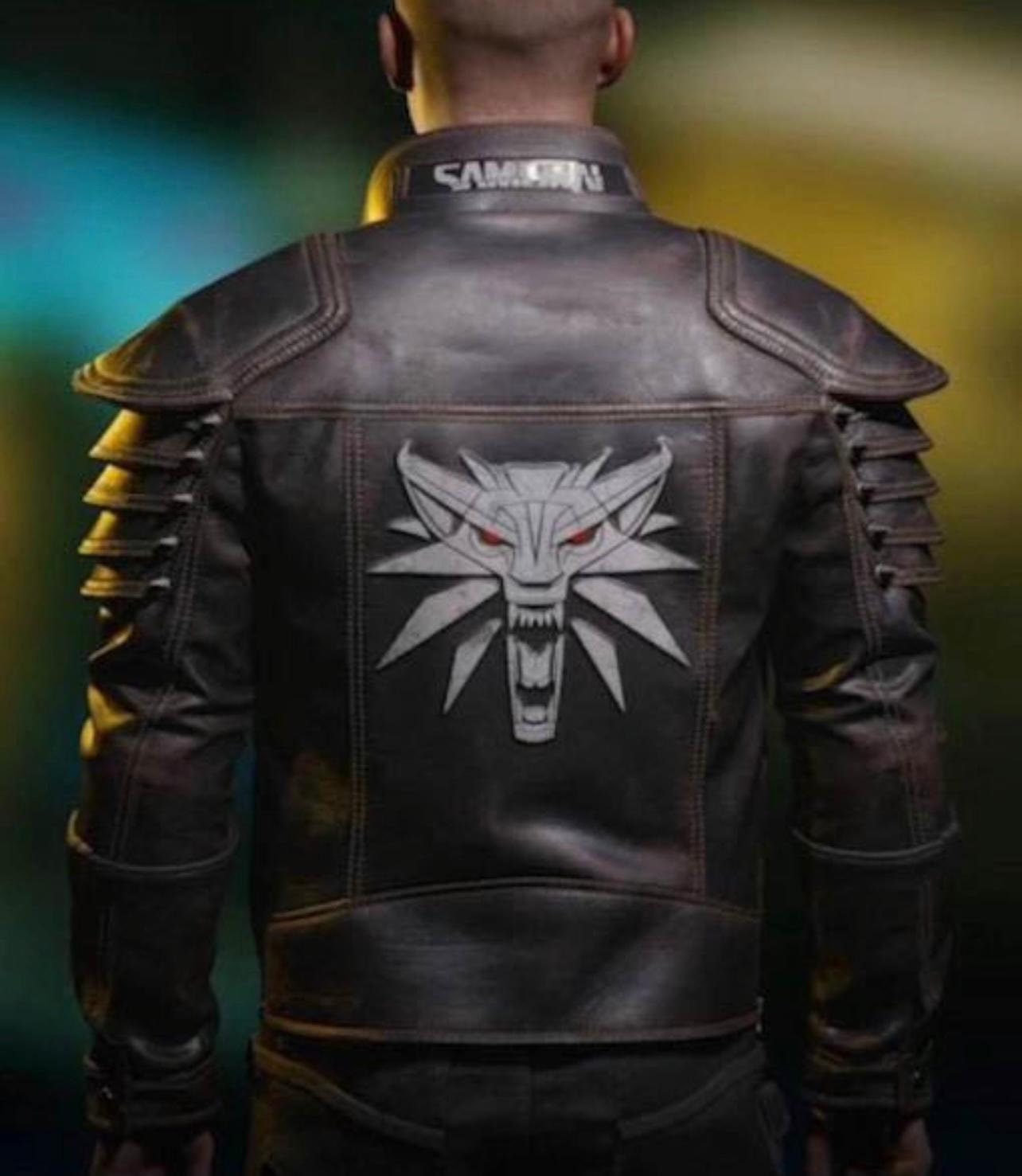 Cyberpunk 2077 Samurai Leather Jacket Men's Distressed | Etsy