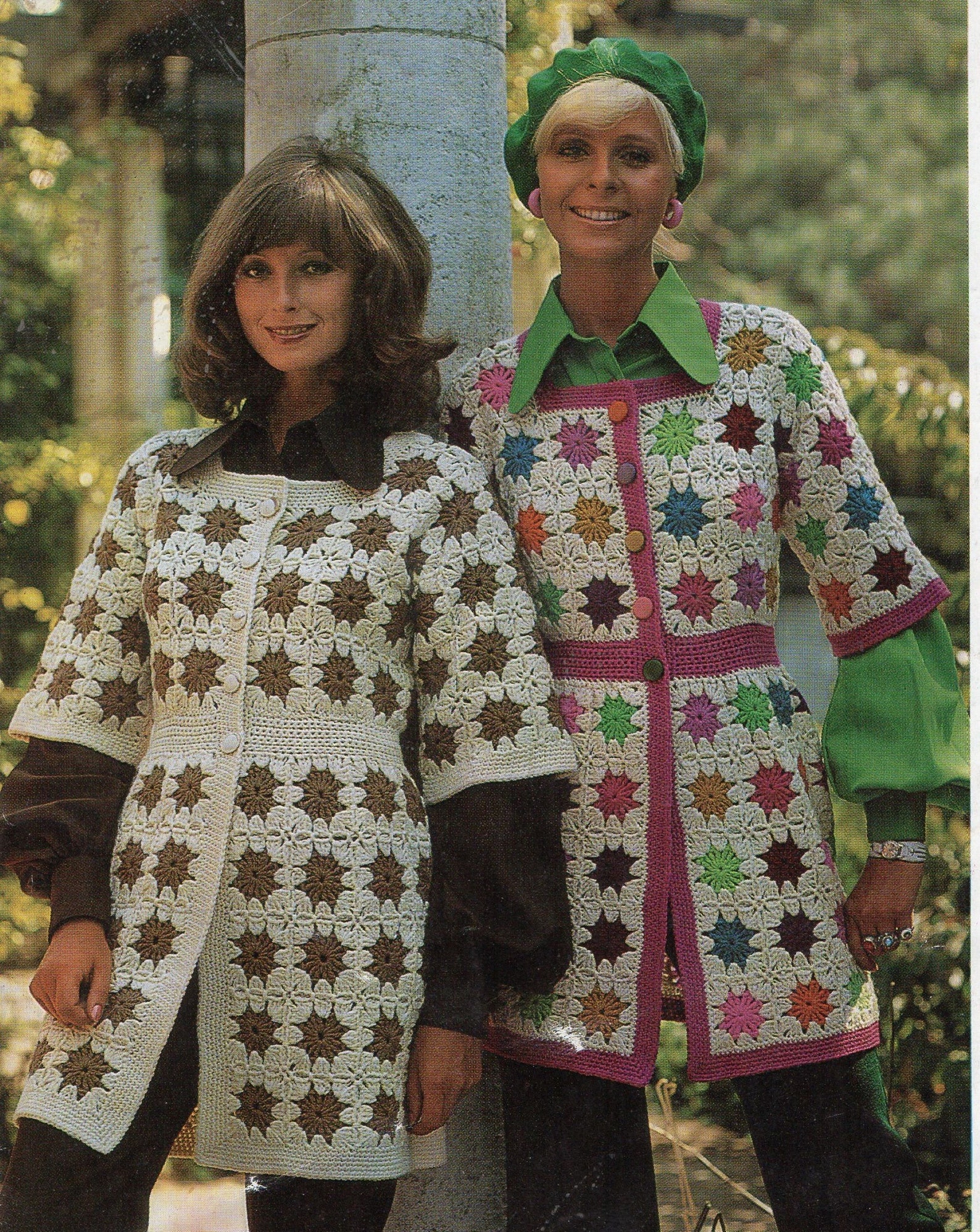 Vintage 1970s Crochet Pattern Granny Square Jacket Pdf Digital Download ...