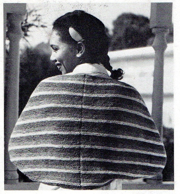 Vintage Knitting Pattern 1970s 1980s Batwing Stole Shrug Pdf Digital ...