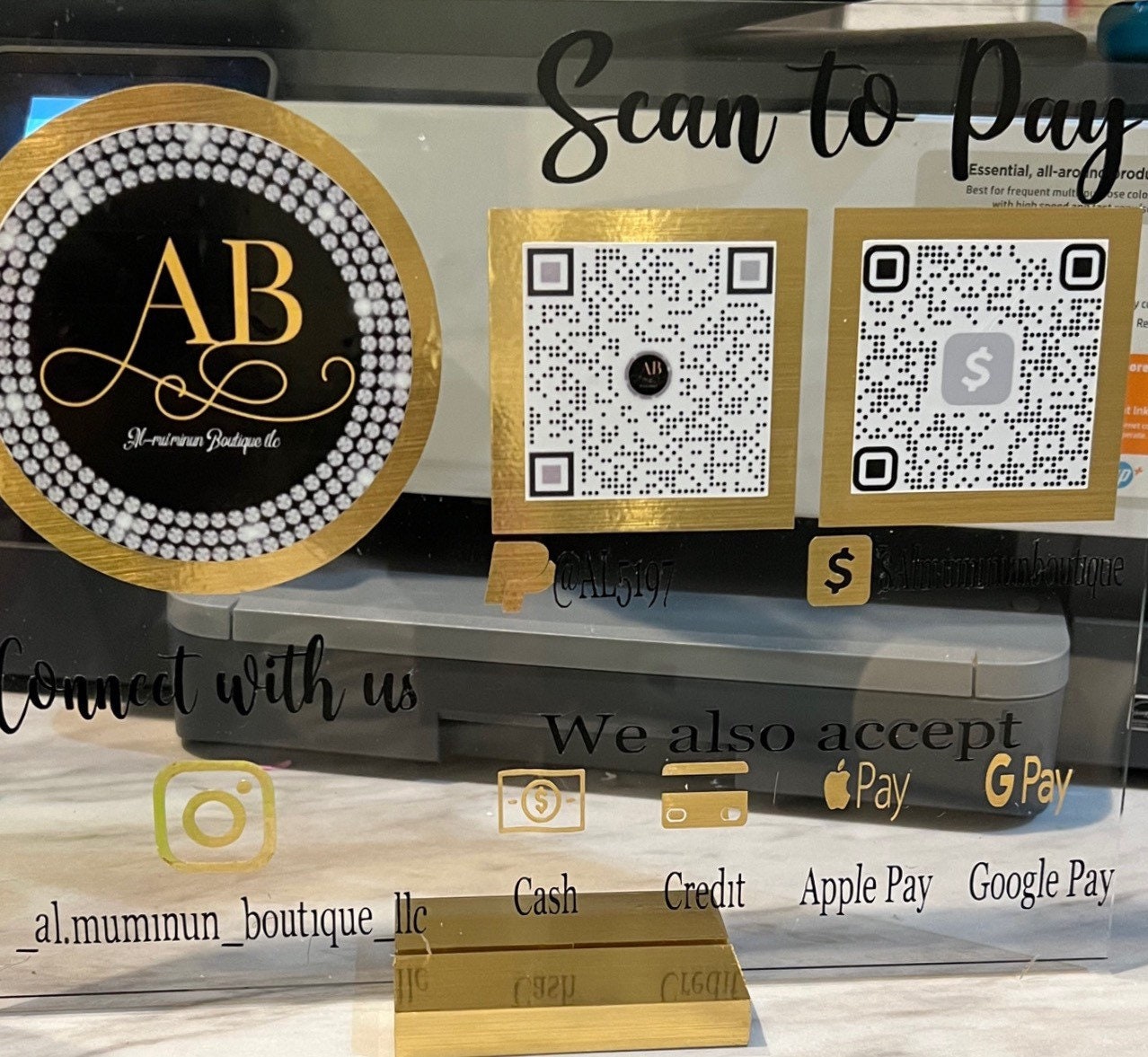 QR Code Signs, Scan to Pay, Payment Sign, Cashapp Sign, Paypal Sign - Etsy