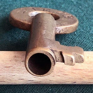 Erie Railroad ERR ( ERIE RR ) Brass Barrel Switch Key – Slaymaker – Pre ...