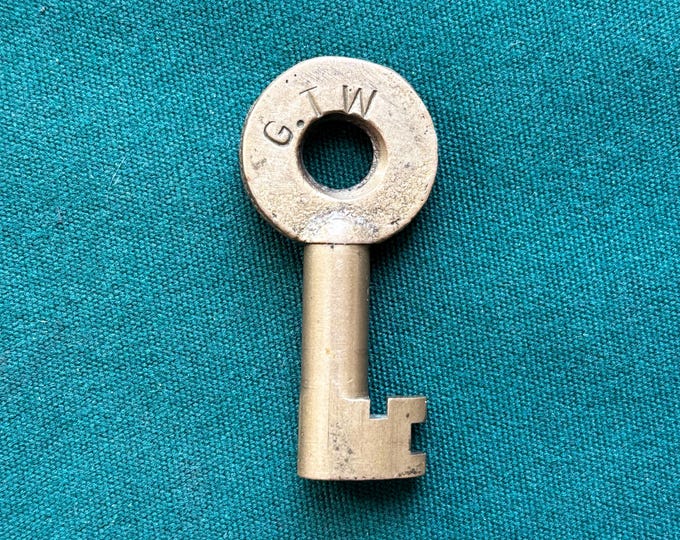 Grand Trunk Western Railroad GTW Brass Barrel Switch Key – ADLAKE - Etsy