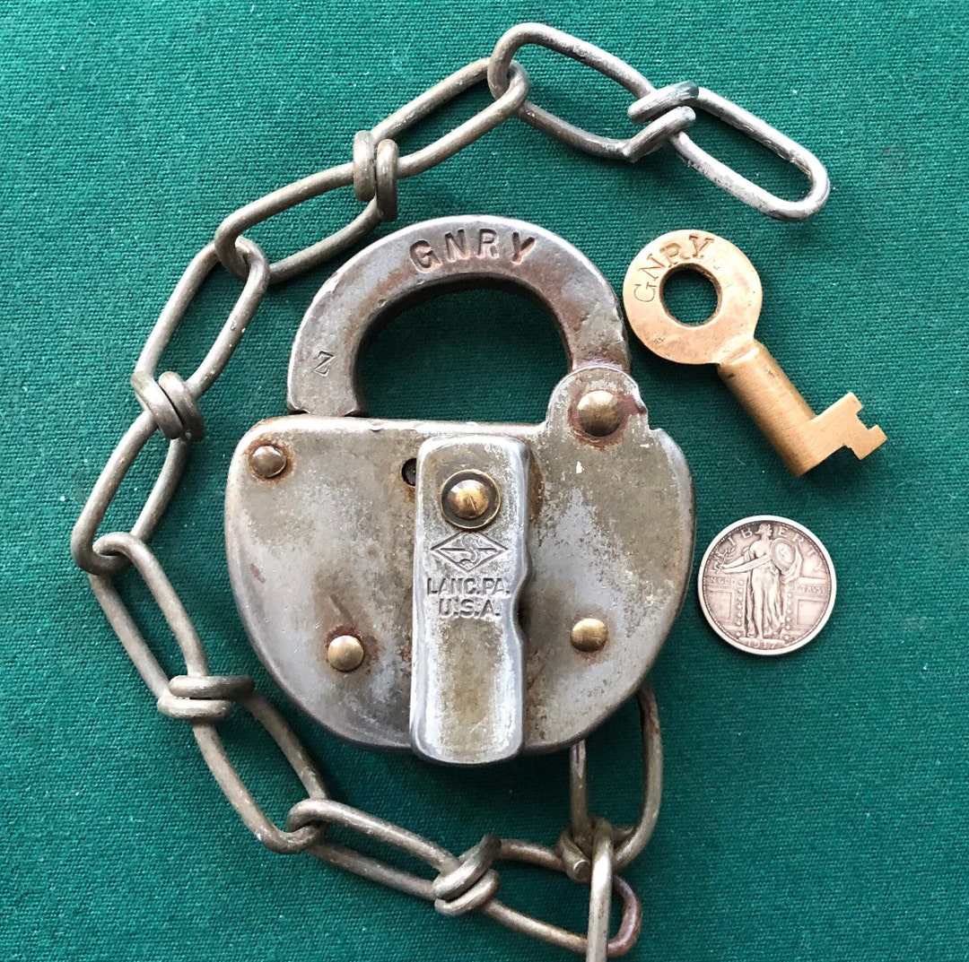 Great Northern Railway ( GNRY ) Steel Switch SLAYMAKER Padlock + 1 ...