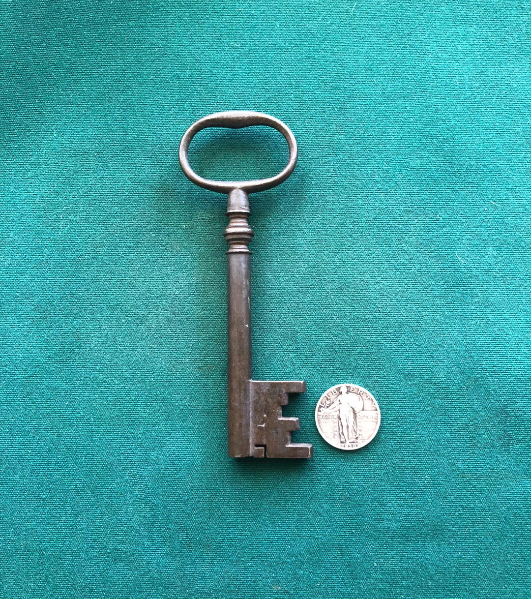 Antique Large 5" English Multi-lever Steel Barrel Key – Mid-to-late ...