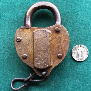 Antique WORRCO Cast Brass Switch Padlock No Key - Etsy