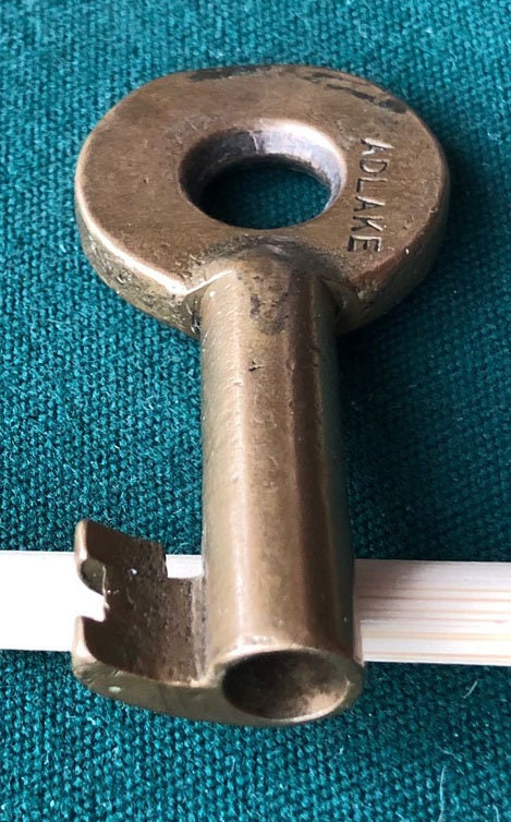 Grand Trunk Western Railroad GTW Brass Barrel Key ADLAKE - Etsy
