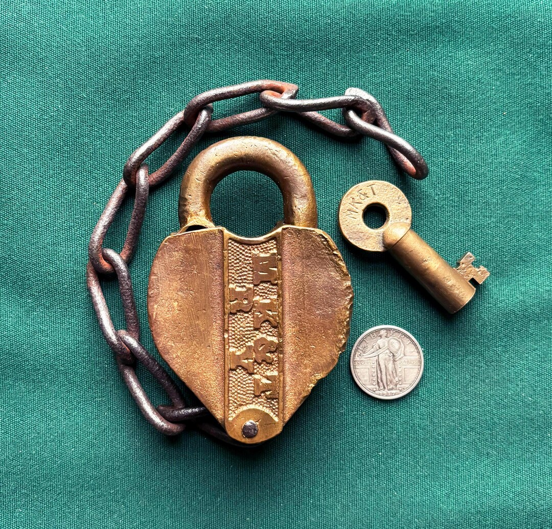 Antique Missouri Kansas Texas Railway MKT Padlock + 1 Operable MK&T ...