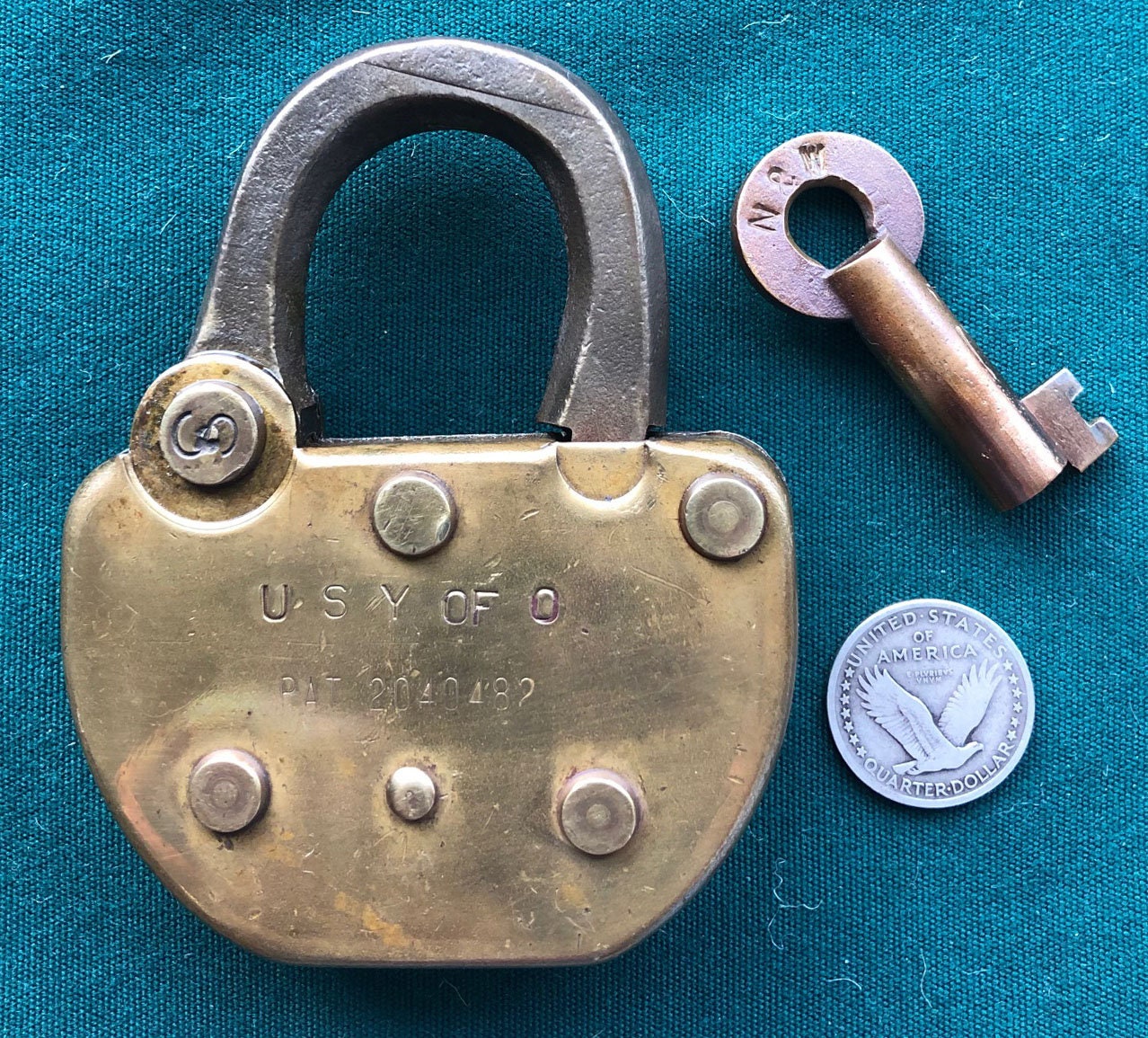 Union Stock Yard of Omaha USY of O Adlake Padlock 1 - Etsy
