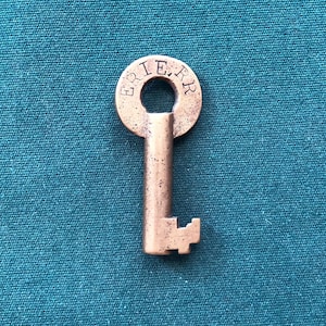 Erie Railroad ERR ( ERIE RR ) Brass Barrel Switch Key – Slaymaker – Pre ...