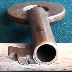 Erie Railroad ERR ( ERIE RR ) Brass Barrel Switch Key – Slaymaker – Pre ...