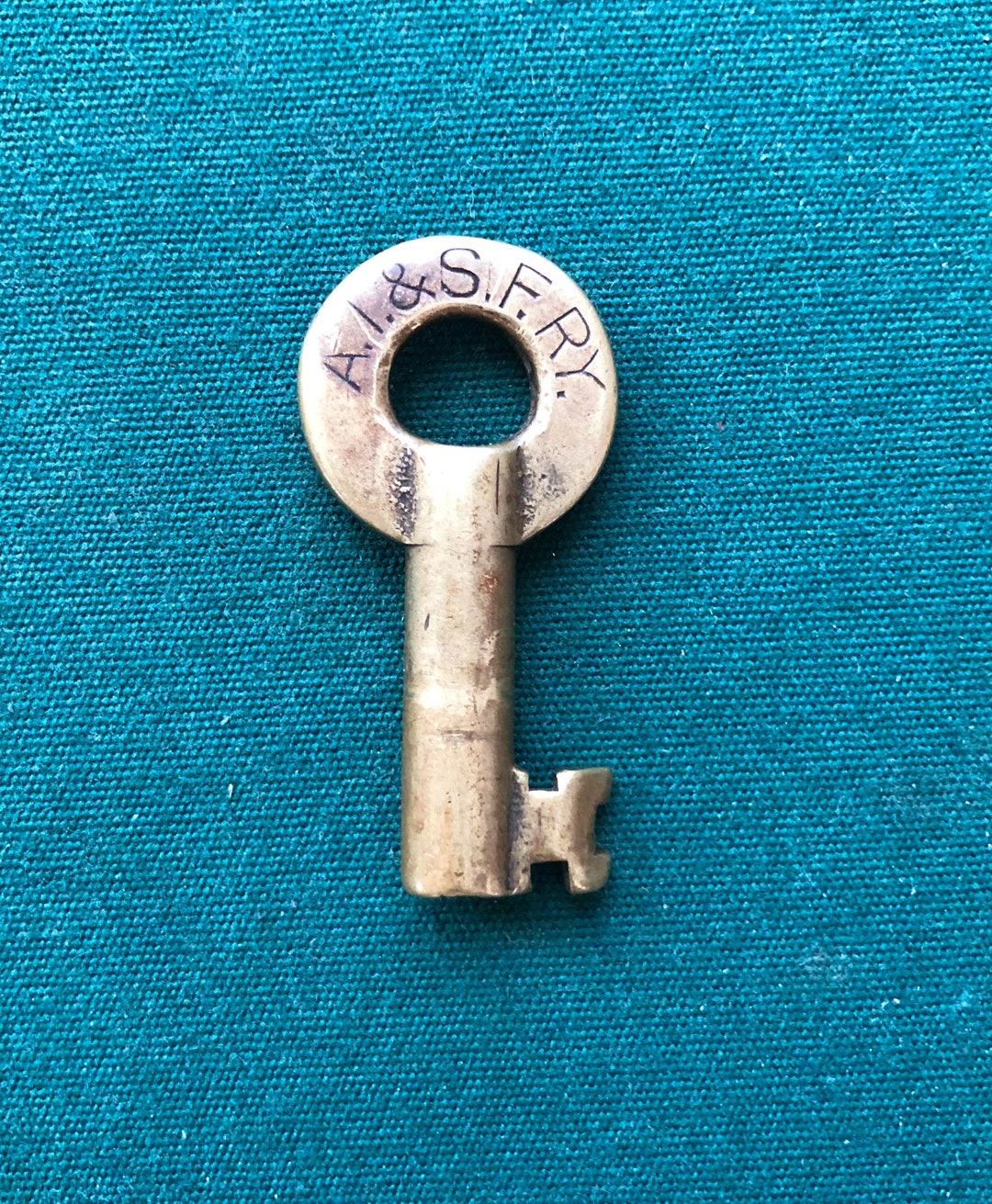 Atchison, Topeka and Santa Fe Railway ( AT&SF RY ) Brass Barrel Switch ...